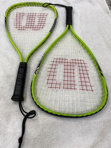 Two WILSON Xpress Crushing Power Hyper Alloy Lime Green Racquetball ...