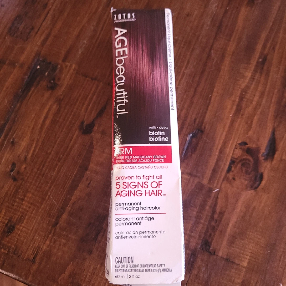 Dark Red Mahogany Brown Hair