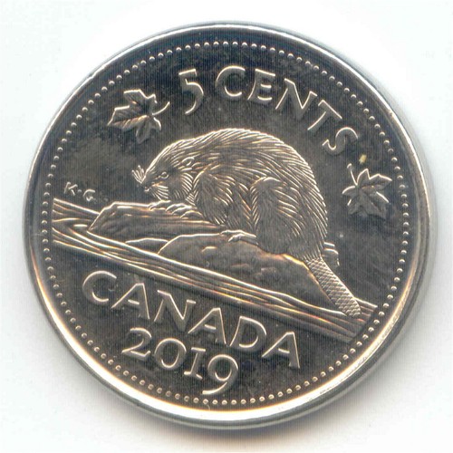 Canada 2019 Five Cent Canadian Nickel 5c Beaver EXACT COIN | eBay