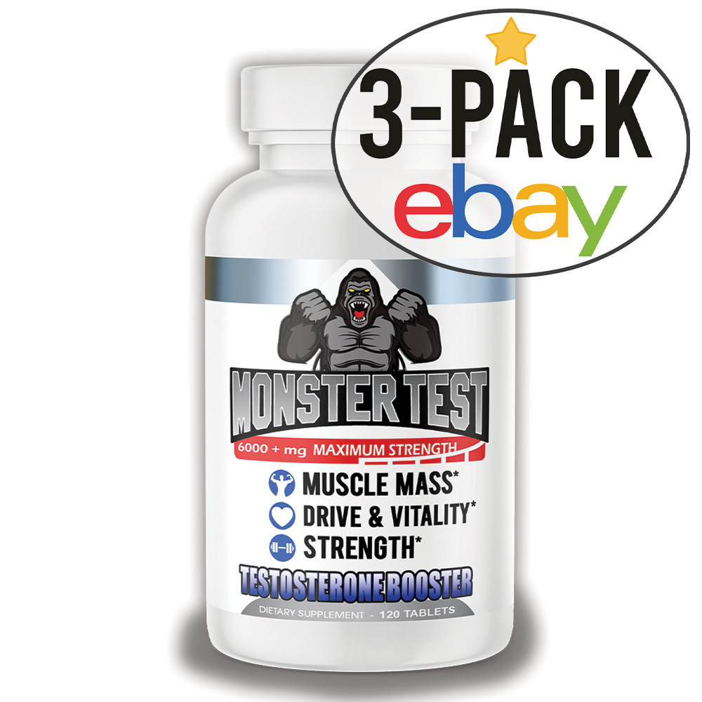 Angry Supplements MONSTER TEST Testosteron Booster Men's Drive Pills ...