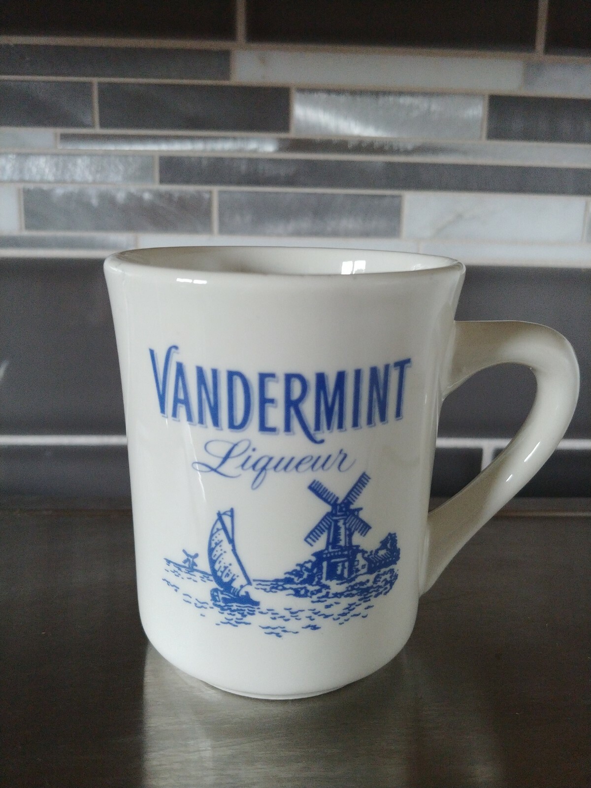 Vintage Vandermint Liqueur Dutch Coffee Mug Holland Windmill Liqour ...