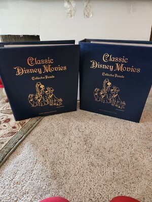 2 1990 Full Binders Of Classic Disney Movies Collector Panels Postal ...