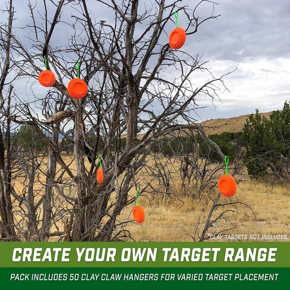 50Pack Clay Pigeon Holders GoSports Outdoor Claw Target Hangers, Target ...