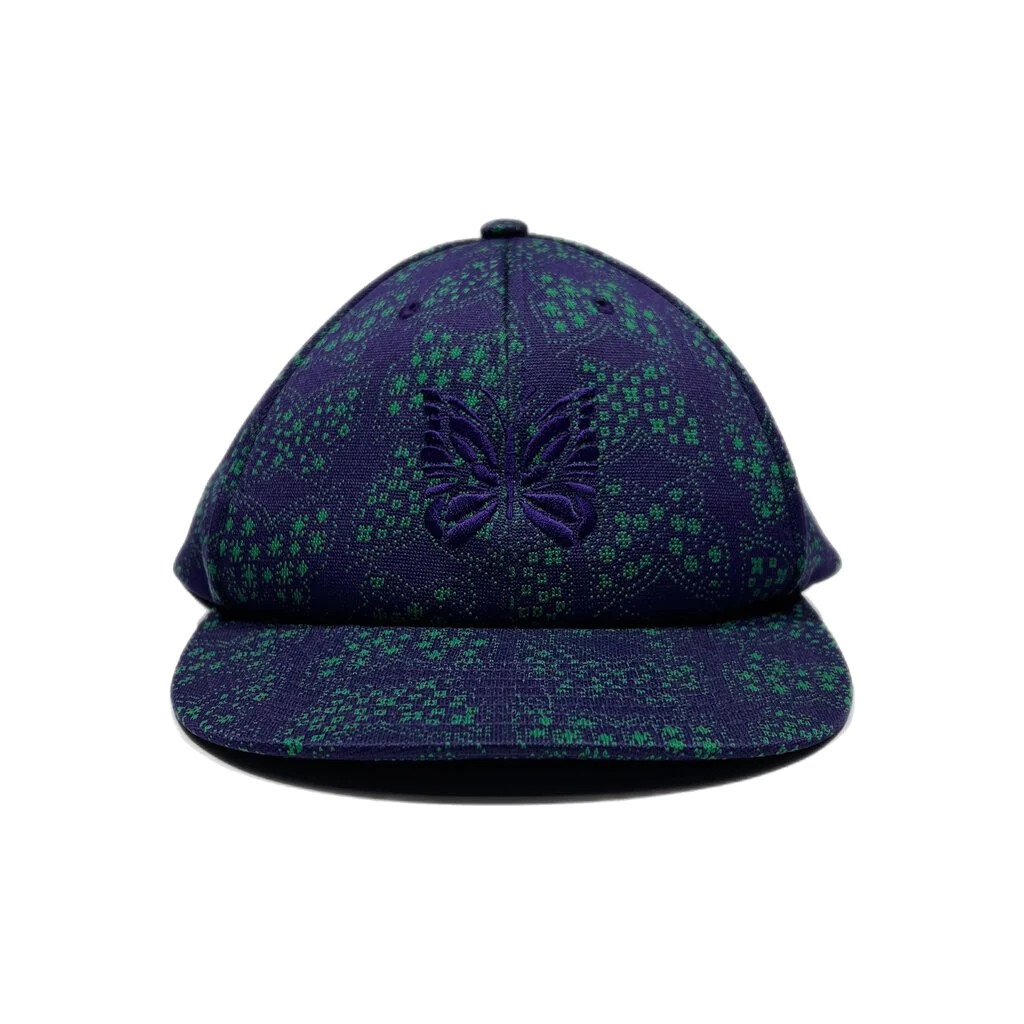Needles Jacquard Butterfly Hat Purple/Green - Gem