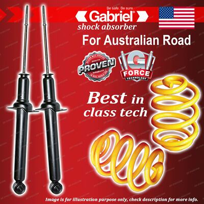 Rear Gabriel Ultra Shocks + Lowered King Coil Springs for Honda Accord ...