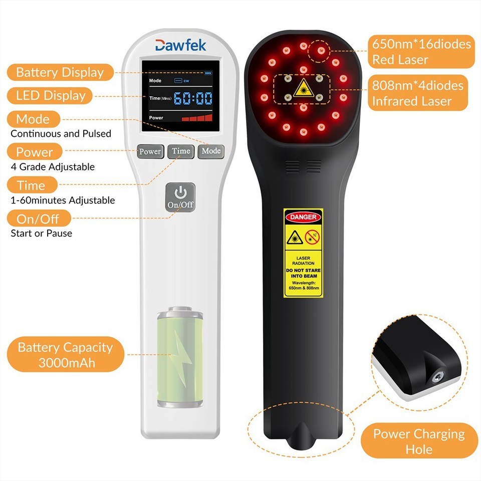 LLLT Red Light Device For Dogs Cats Horses Pets Pain Relief Cold Laser ...
