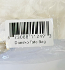 Dansko Canvas Tote Bag White Red Stripe Rope Handle Gym Travel ...