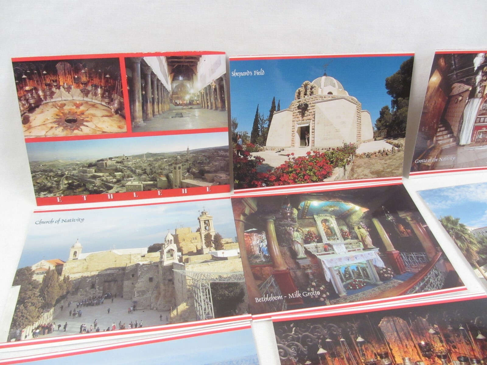 LOT - 18x Postcards BETHLEHEM , Church of Nativity Milk Grotto Herooium ...
