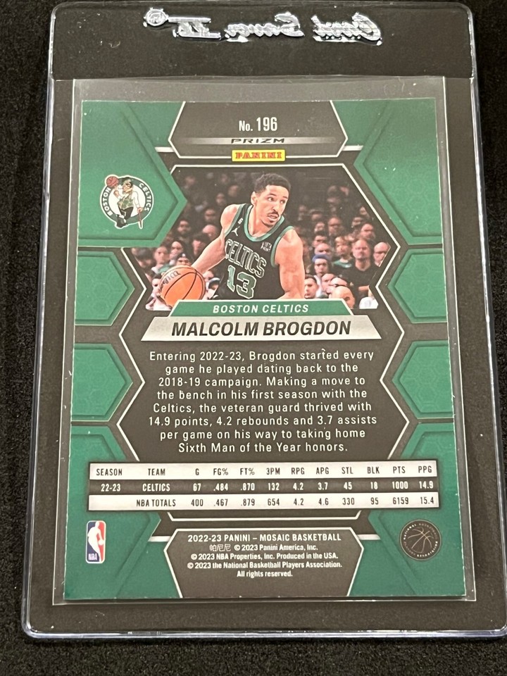 2022-23 Panini Mosaic Basketball Malcolm Brogdon Fast Break Silver ...
