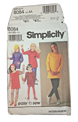 Simplicity 8084 Girls Wardrobe 1992 Sewing Pattern Size 7-10 Envelope ...