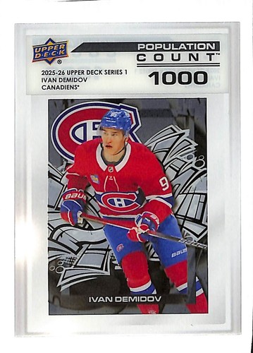 2025-26 Upper Deck Population Count 1000 #PC17 Ivan Demidov | eBay