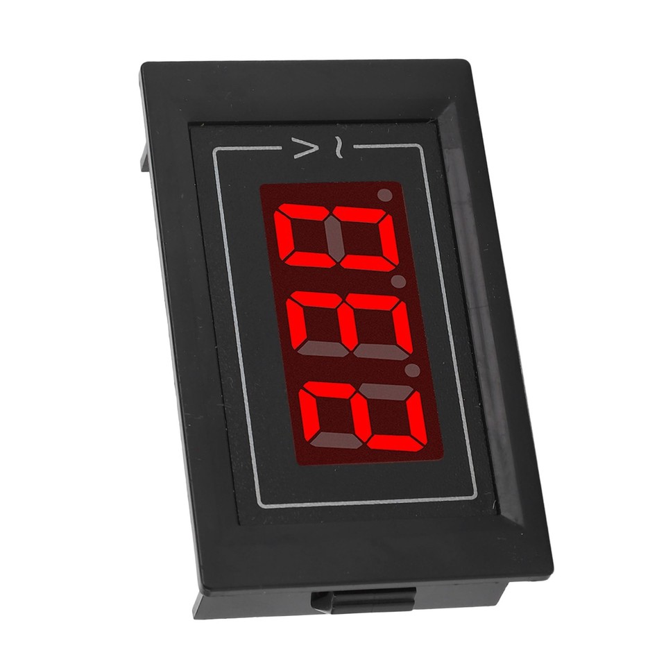 AC Display Meter Digital Voltage Monitor Small Panel 1 Phase Voltmeter ...
