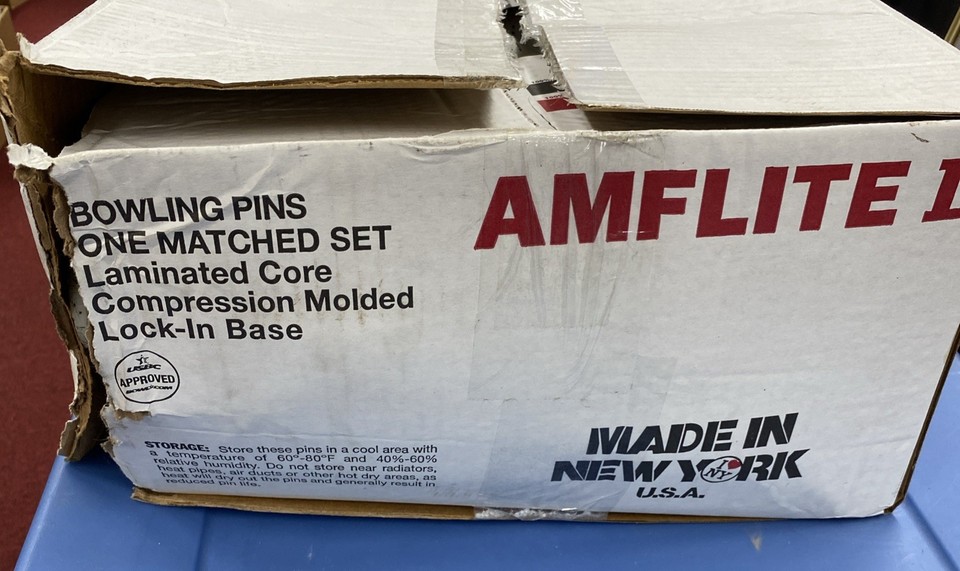 Full Case of Bowling Pins QTY 10 Amflite II AMF Qubica Strike WITH ...