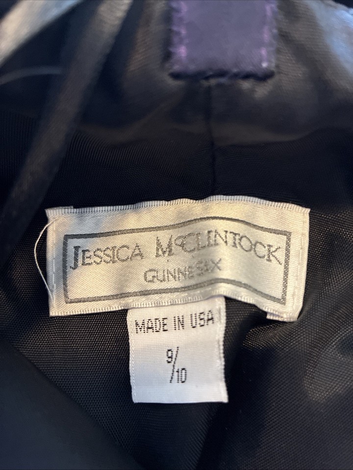 Gunnie Sax By Jessica McClintock Deep Purple Prom, Formal, Gown Size 9/ ...