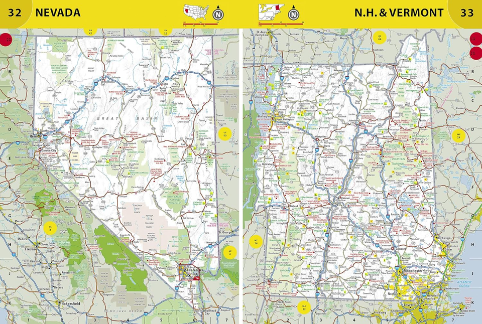 Rand Mcnally USA Road Atlas 2025 BEST Large Scale Travel Maps United ...
