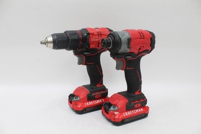 Craftsman 20 Volt Brushless 2 Tool Combo Kit w/ Drill/Driver & Impact ...