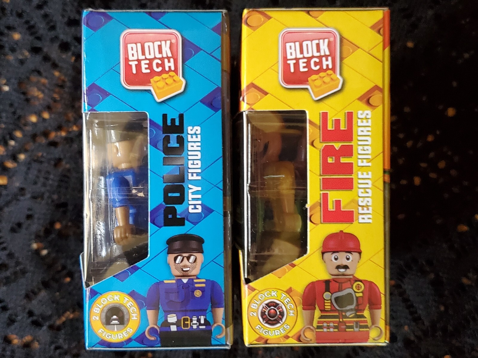 BLOCK TECH Figurines (2 Figures ea.) EMERGENCY RESPONDERS (Custom Lot ...