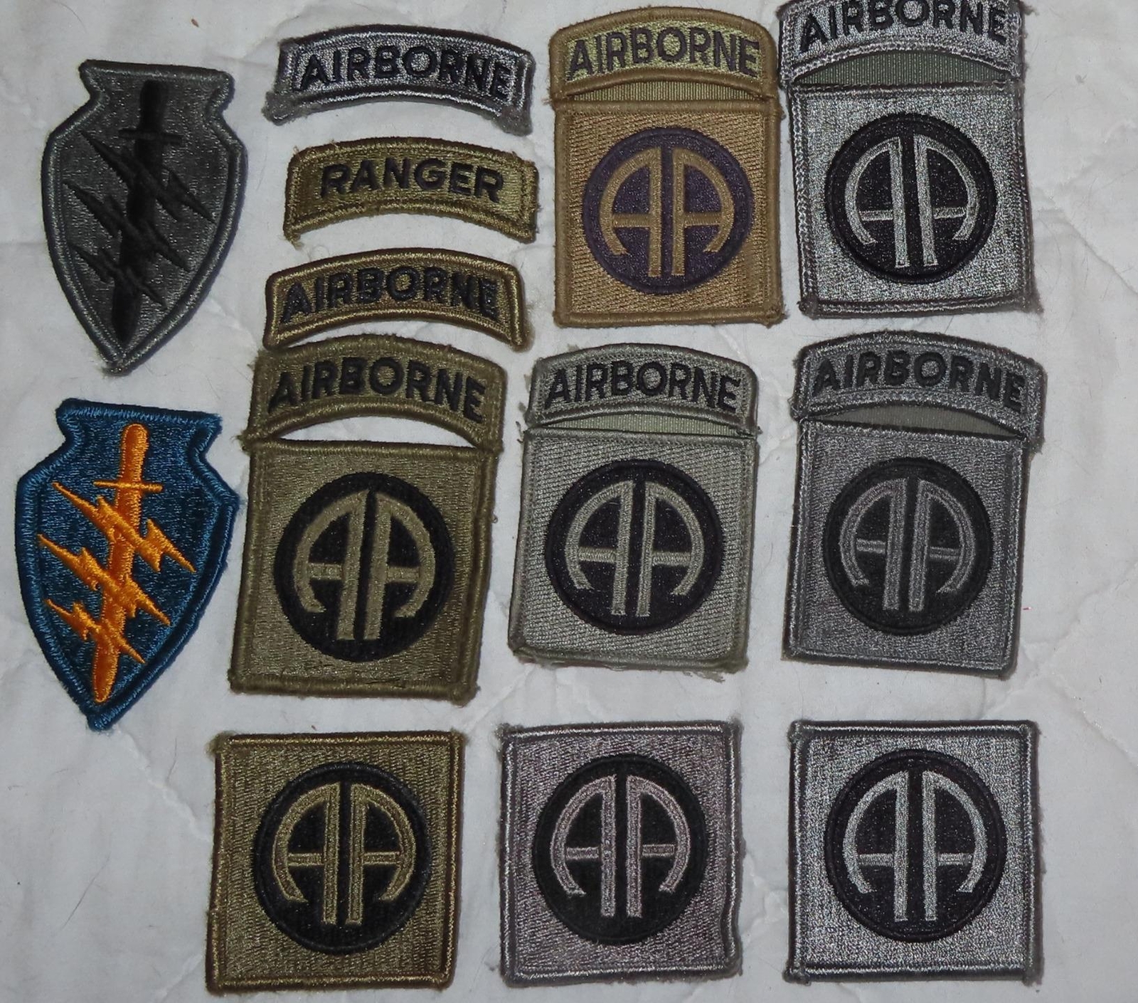 ARMY SPECIAL FORCES AIRBORNE SUBDUE PATCH LOT OF 18 MINT | eBay