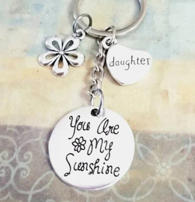 Daughter Keychain You are my Sunshine Daughter Key Ring Daughter ...
