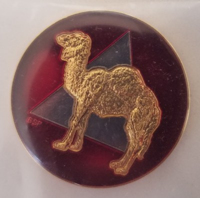 Alcoholic Anonymous Camel Tri-Plate Red Gold Silver Steps to Recovery ...