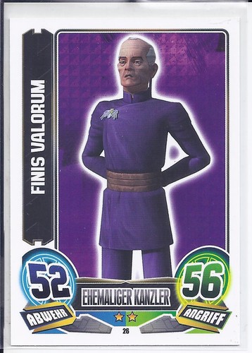 Star Wars Force Attax Serie 5 Finis Valorum 26 Basis Karte | eBay.de