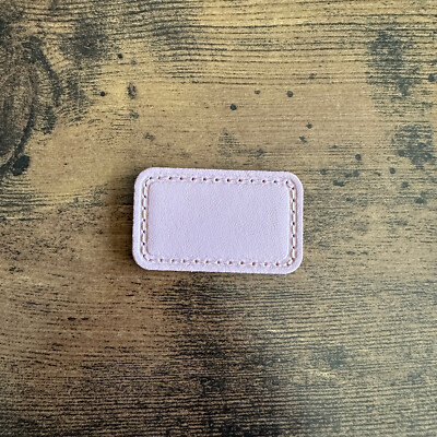 NEW Tumi Monogram Leather Patch in Blush Pink - 2" x 1-3/16" - FREE ...