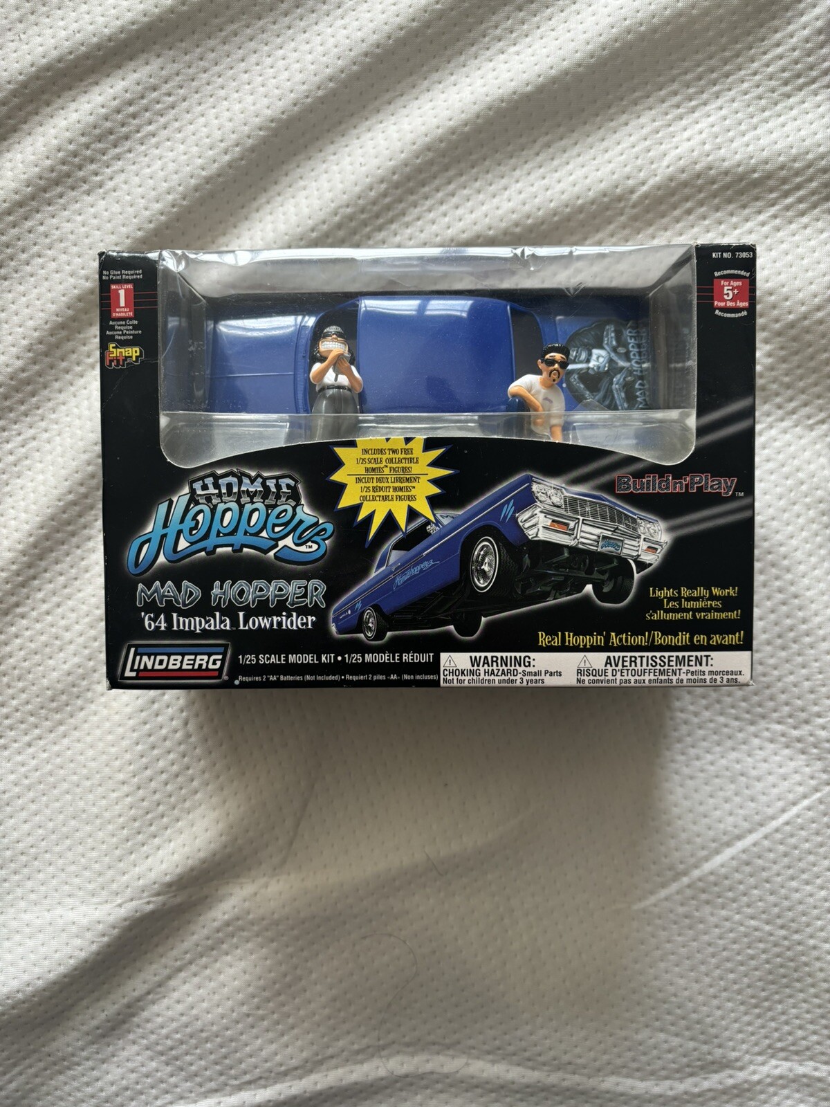 Vintage Lindberg 1:25 Homie Hoppers 1964 Impala LOWRIDER Model Kit (Mad ...