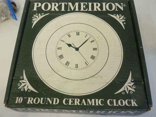 Portmeirion 10" Round Ceramic Clock Botanic Garden Lilac | eBay