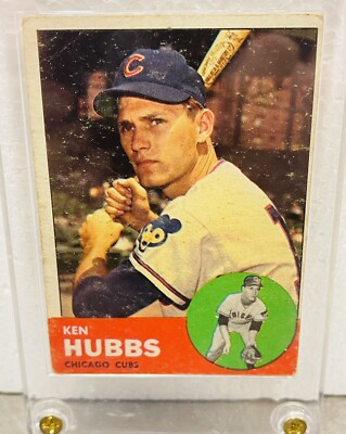 1963 Topps Baseball #15 Ken Hubbs Chicago Cubs | eBay