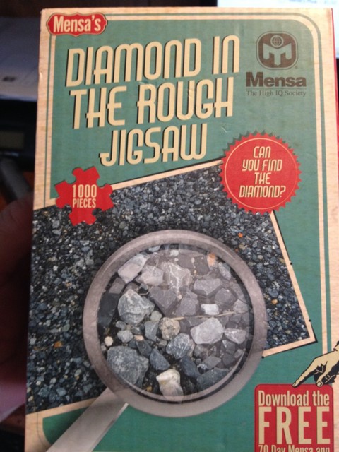 Mensa’s Diamond in The Rough Jigsaw 1000 PC Puzzle WOW Stuff Age 14 for ...
