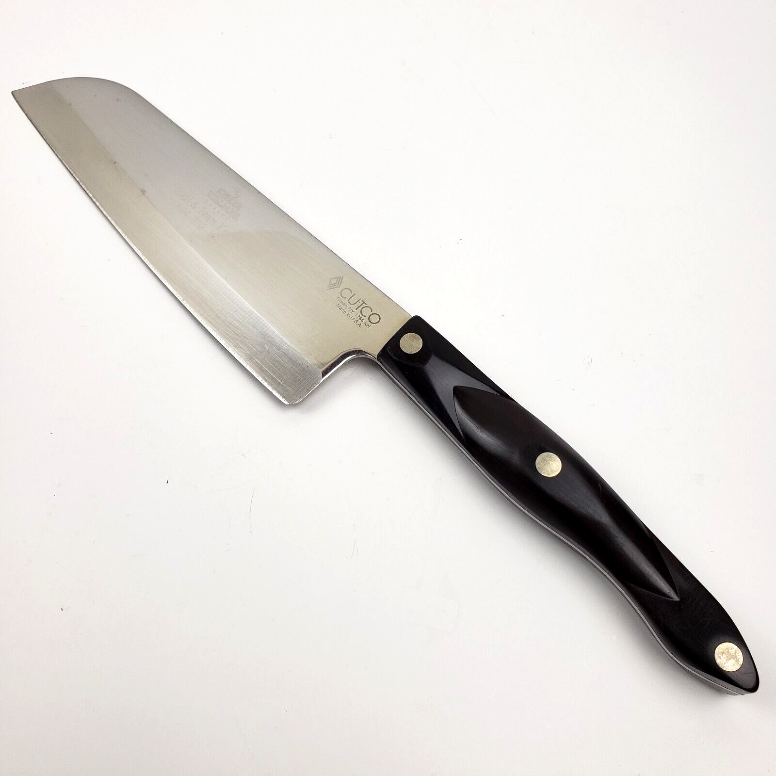 Cutco 1766 Kh Santoku Chef Knife 7" Blade Classic Handle Brown ...
