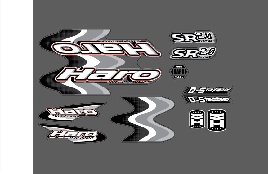 2000 Haro Group 1 SR bmx sticker decals | eBay
