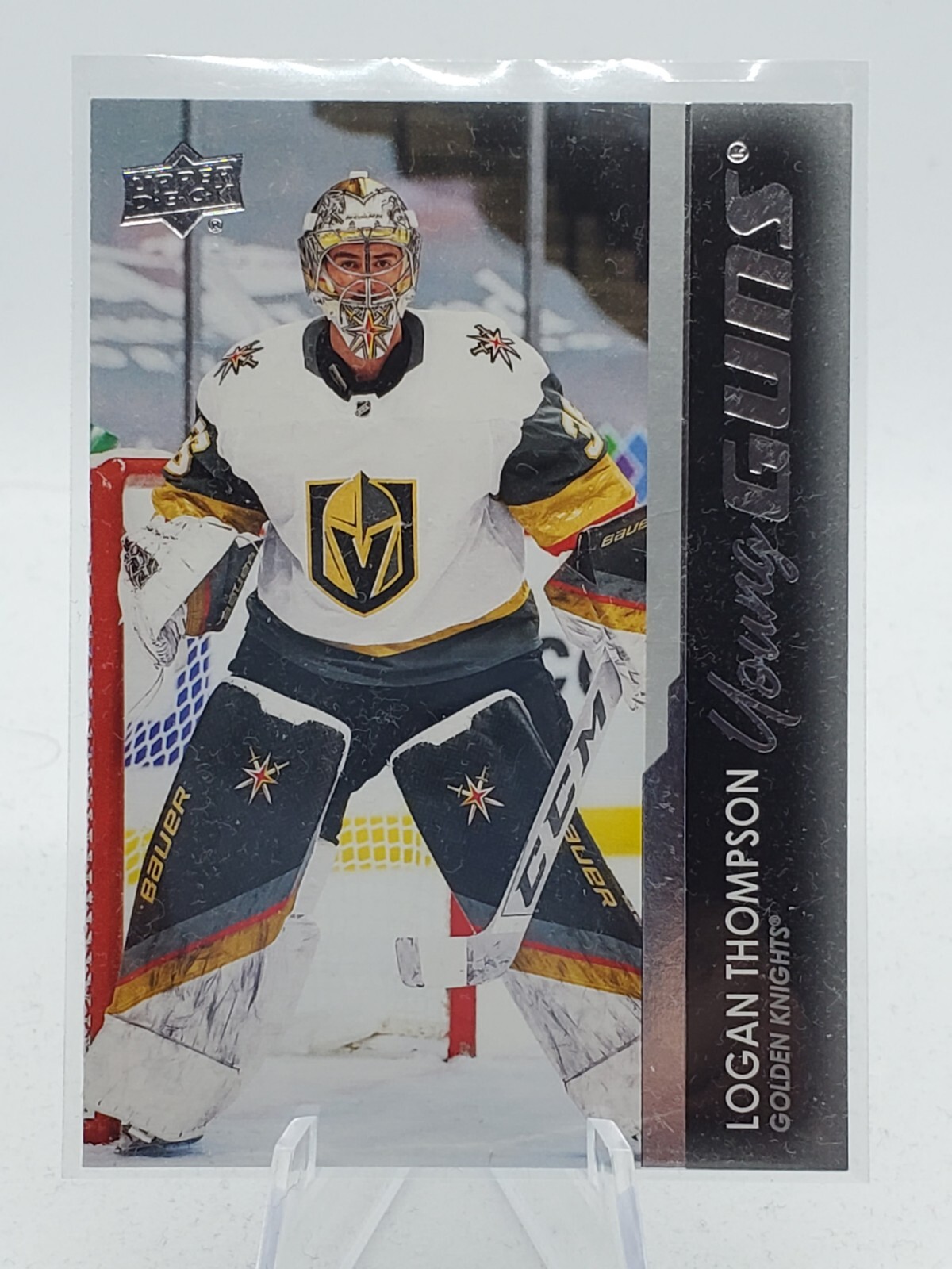 Logan Thompson 2021-22 Upper Deck Young Guns Rookie Card #219 Vegas Knights