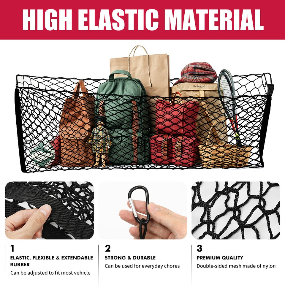 For Ford Escape Explorer Rear Cargo Bed Elastic Mesh Net Envelope ...