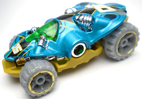 2016 HOT WHEELS SWAMP BUGGY #05 BLUE 1:64 DIECAST 2 1/2" CAR W YELLOW ...