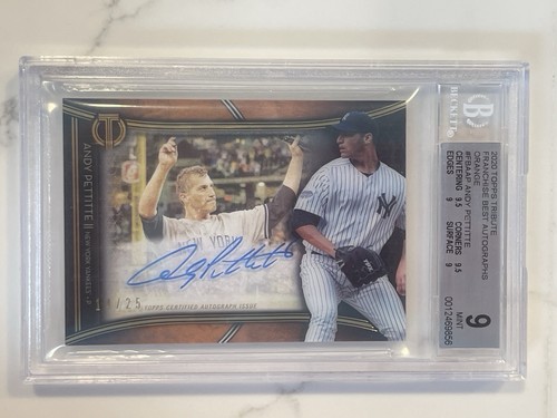 2020 Topps Tribute #FBA-AP Andy Pettitte #/25 Franchise Best Auto BGS 9 ...