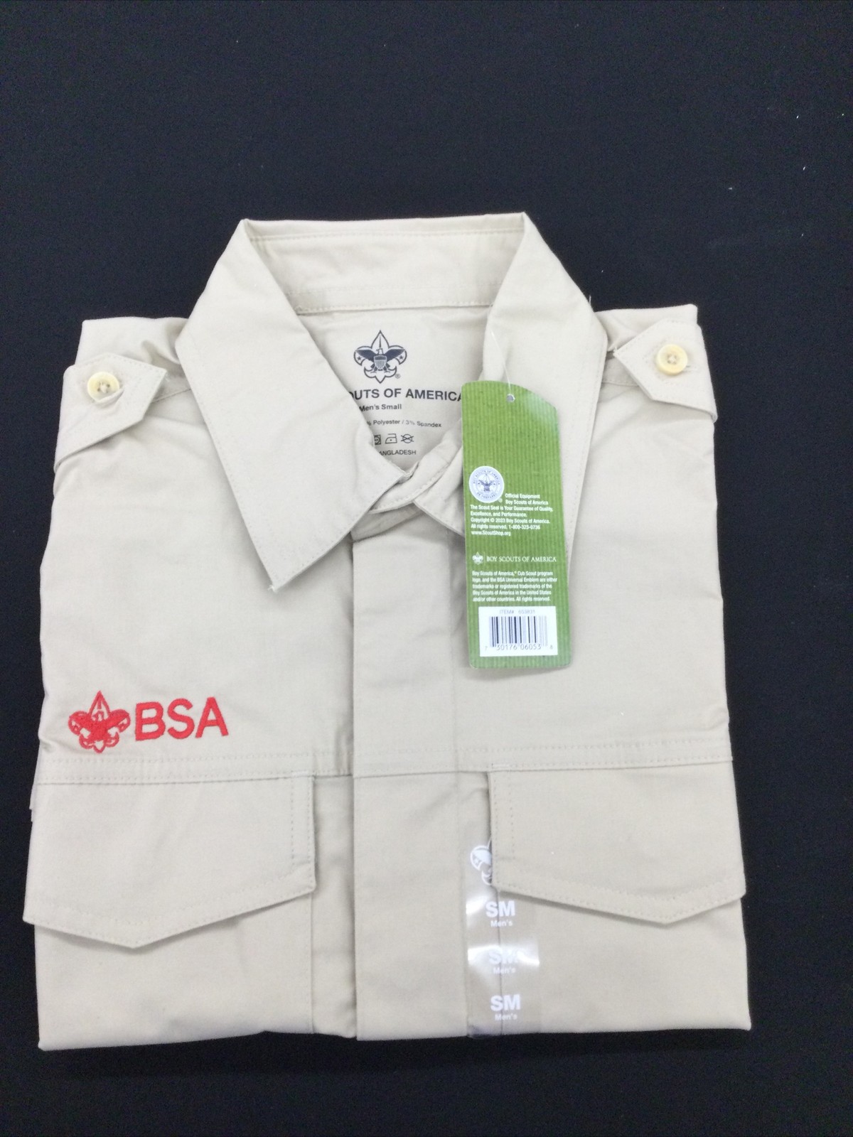 Scouts BSA Style UNIFORM SHIRT Boy Scout Men’s Adult Small Short Sleeve ...