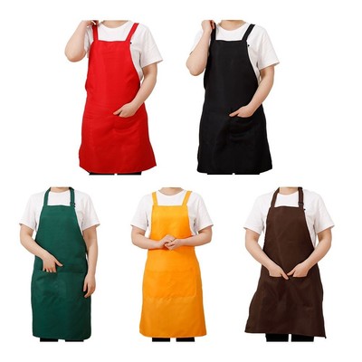 Cooking Aprons Chef Bib Apron Dress Kitchen Restaurant Waterproof with ...