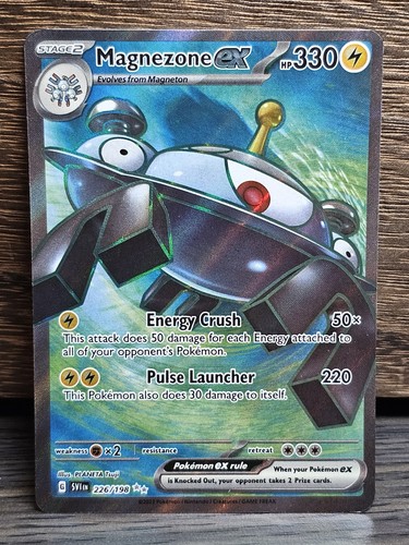 Magnezone Ex 226/198 Scarlet Violet Base Full Art Ultra Rare Pokemon ...