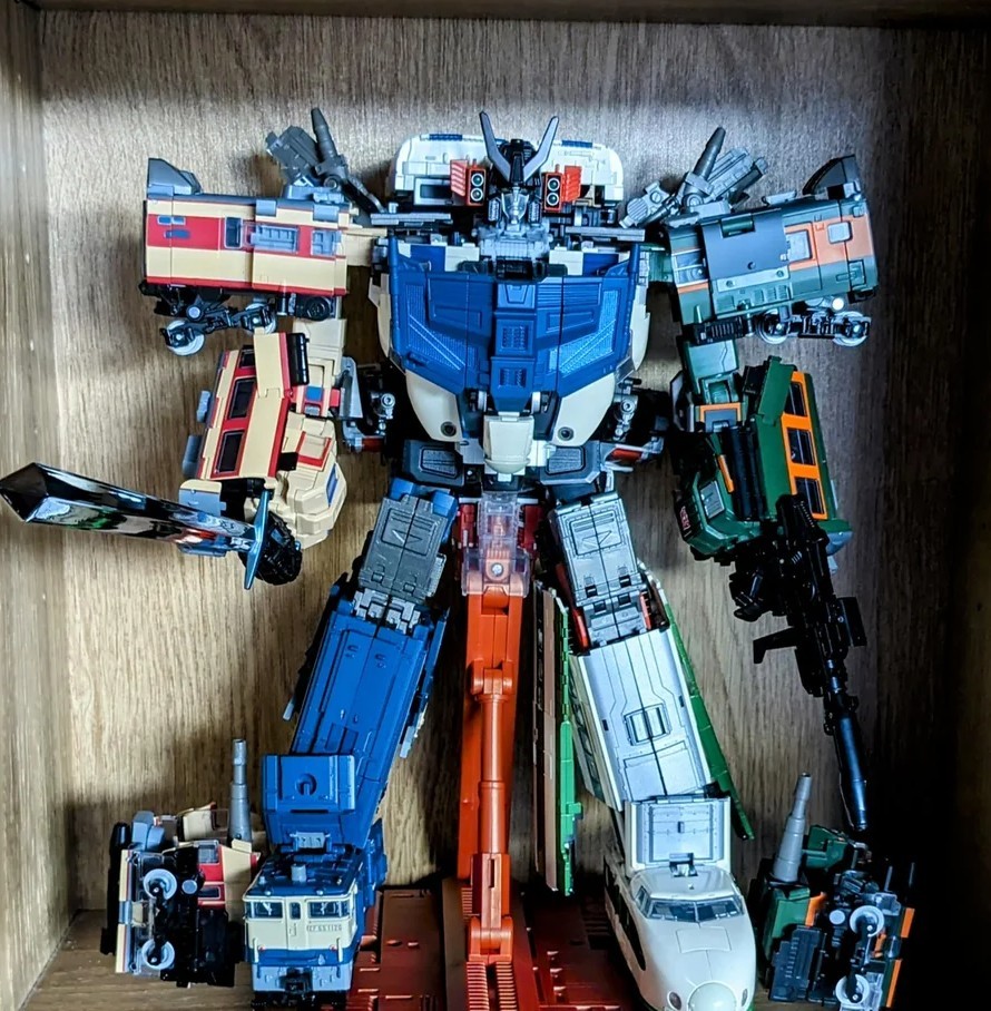 Transformers Masterpiece Generations MPG-06S TRAINBOT RAIDEN all 6 ...