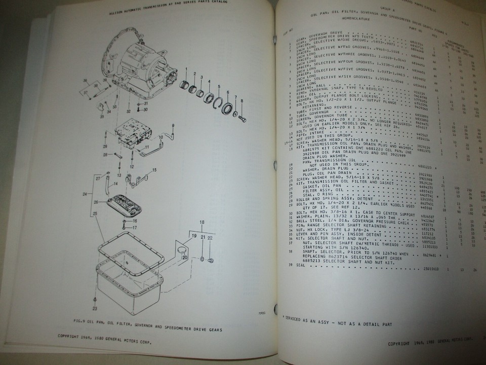 Detroit Diesel Allison Transmission AT540 AT543 AT545 Series Part ...