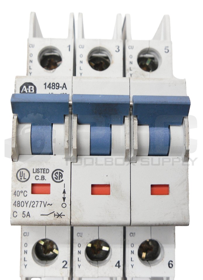 ALLEN BRADLEY 1489-A3C050 /A INTERRUTTORE AUTOMATICO 3 POLI 50/60HZ | eBay