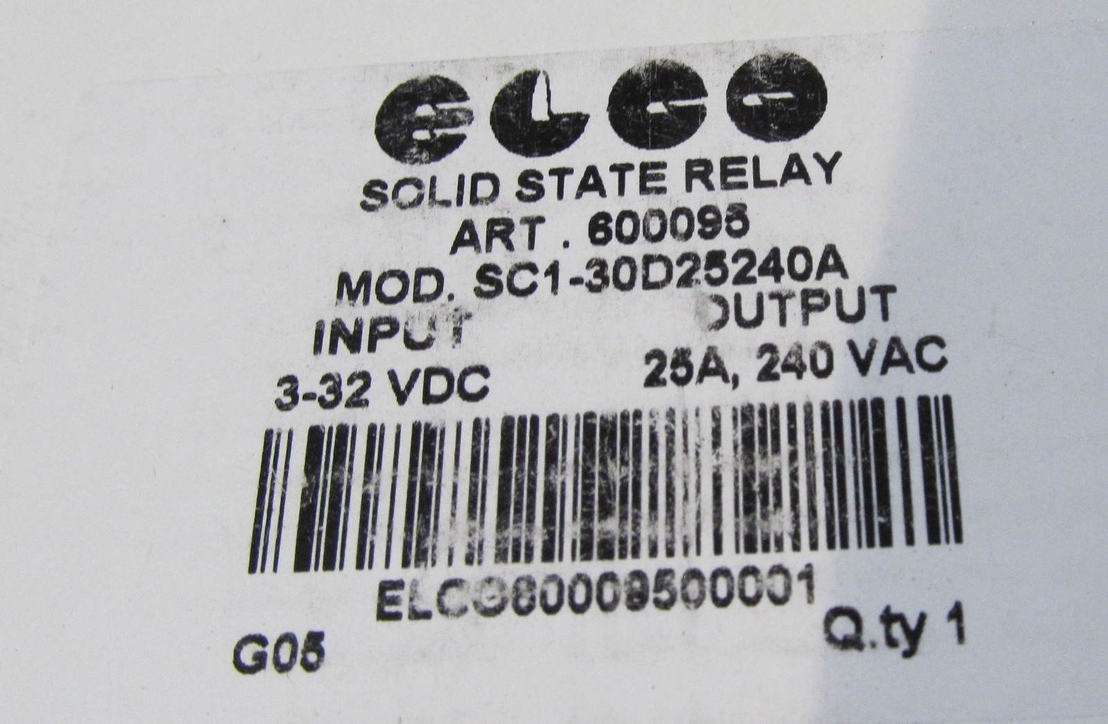 NEW ELCO SC1-30D25240A SOLID STATE RELAY | Grelly USA