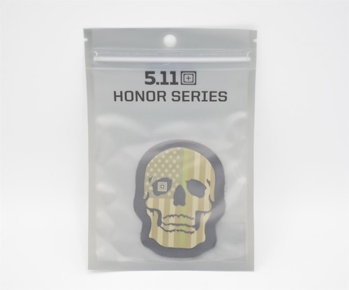 5.11 TACTICAL HONOR SERIES "THIN GREEN LINE SKULL" LOGO PATCH HOOK/LOOP ...
