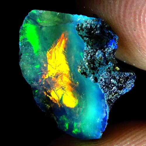 Natural Ultra Fire Ethiopian, Opal Rough, Crystals, 05.75Cts. Loose ...