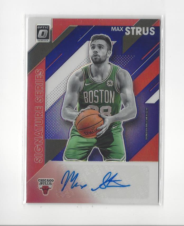 2019-20 Donruss Optic Signature Series Purple Max Strus AUTOGRAPH Bulls ...