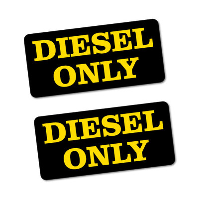 2X DIESEL ONLY PETROL Sticker Decal Car Automotive Fuel Racing #6574EN ...