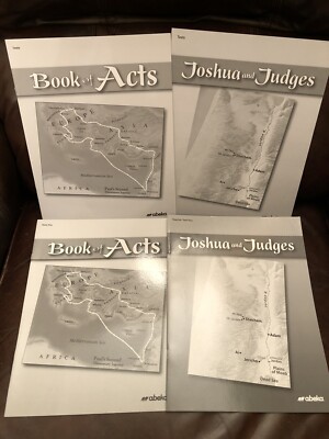 Abeka 8th Grade Lot - BIBLE: Acts, Joshua & Judges Books - Homeschool ...