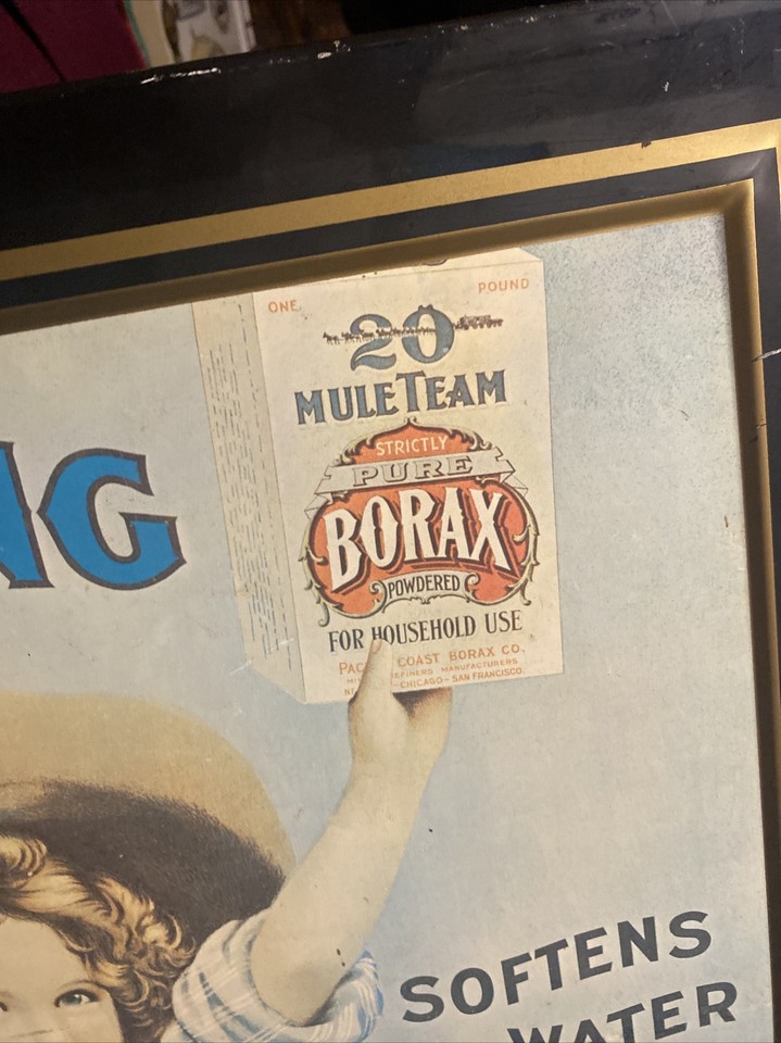 vintage rare Borax is king soap metal sign 35”HX23 1/2”W | eBay