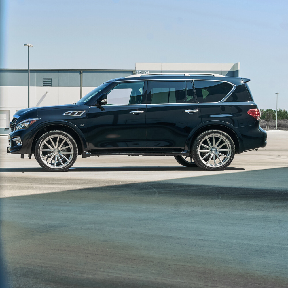 24" FERRADA FT1 SILVER CONCAVE WHEELS RIMS FITS FORD F-150 - SET OF 4 ...